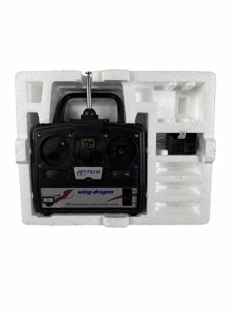 27 MHZ 4 Channel transmitter controller ART TECH W/ Receiver WING ...