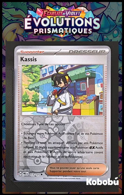 CARTE POKÉMON KASSIS 113/131 Reverse EV8.5 Evolutions Prismatiques PRE ...