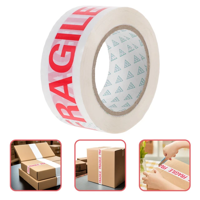 FRAGILE WARNING TAPE Polyethylene Film Decorative Packing Do Not Drop ...