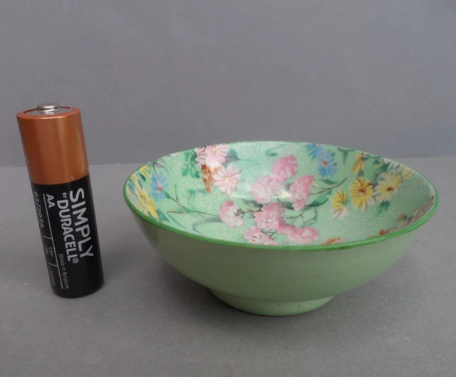 A VERY UNUSUAL Shelley "Melody Chintz" miniature footed bowl. C.1930. £ ...