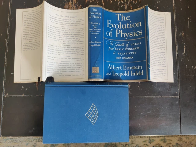THE EVOLUTION OF PHYSICS by Albert Einstein & Leopold Infeld, with dust ...
