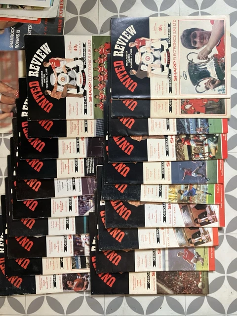 MANCHESTER UNITED PROGRAMS And Pre Season 85-89 £16.32 - PicClick UK