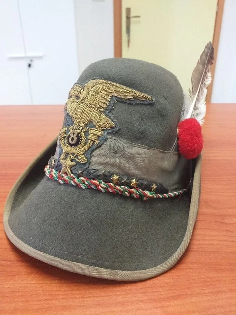 CAPPELLO ALPINI 8 Reggimento Taglia 54/55 Fregio Da Ufficiale EUR 50,00 ...