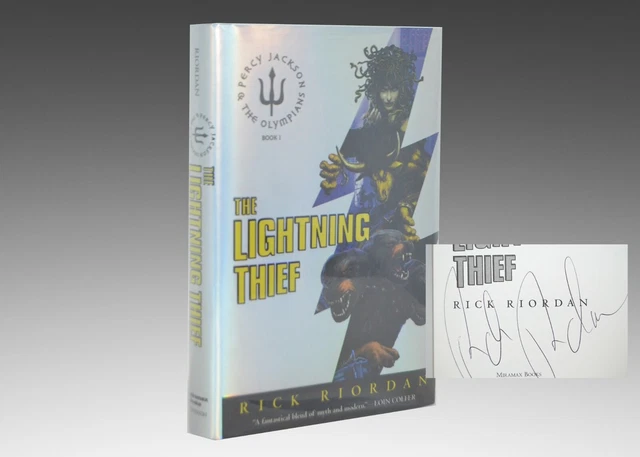 SIGNED FIRST EDITION 2nd – The Lightning Thief by Rick Riordan 2005 £ ...