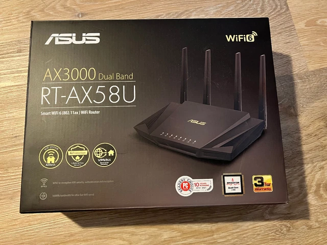 ASUS WIFI6 ROUTER AX3000 RT-AX58U, AiMesh, VPN EUR 70,00 - PicClick DE