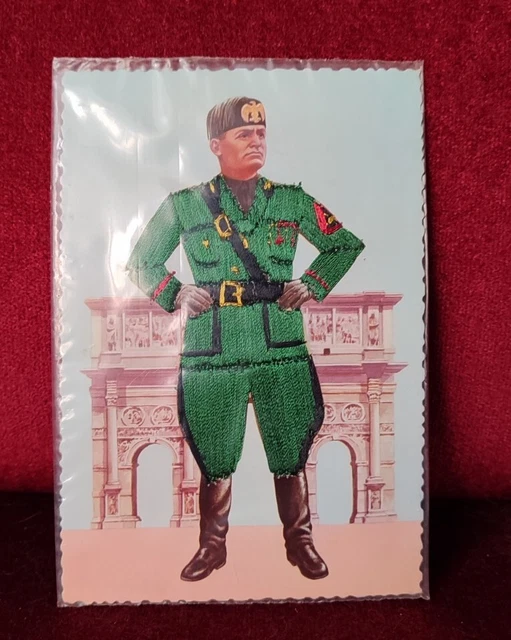 CARTE POSTALE BENITO Mussolini "Duce del Fascismo" (sous blister ...