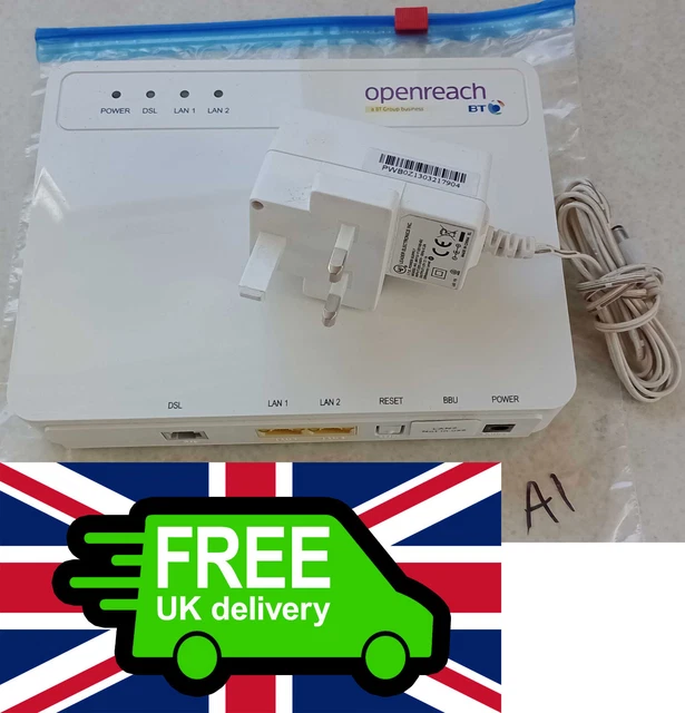 BT OPENREACH VDSL Ethernet modem FTTC Fibre Fibreoptic EUR 31,82 ...