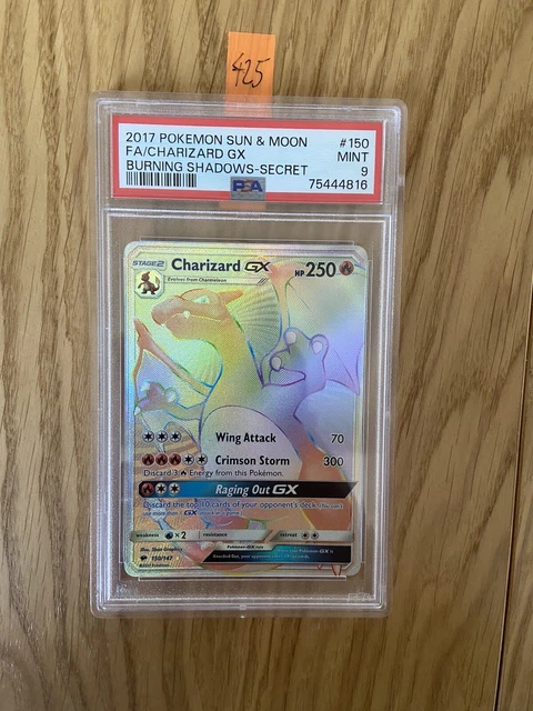 POKEMON CARD CHARIZARD GX 150/147 Burning Shadows PSA 9 EUR 497,79 ...