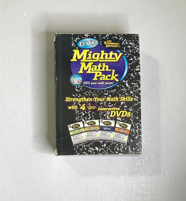 THE STANDARD DEVIANTS Mighty Math Pack DVD (4 DVD Titles in 1 Pack) £ ...