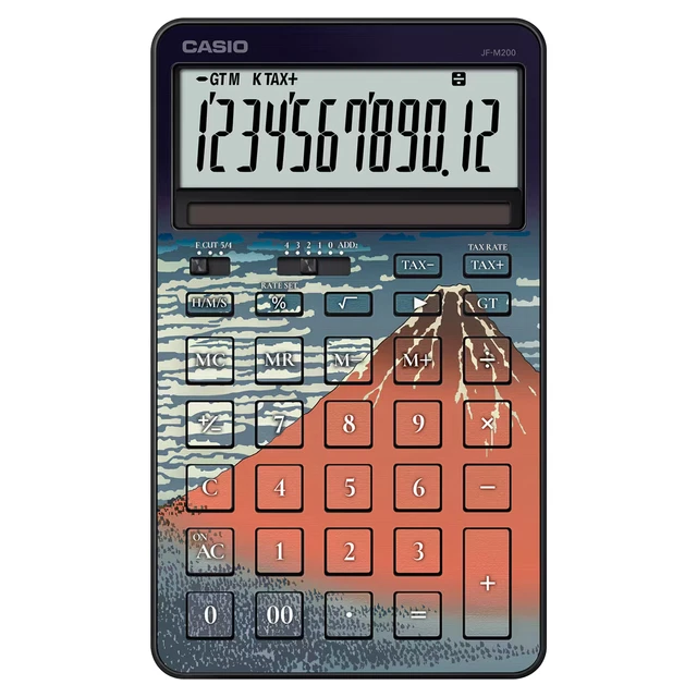 JF-M200-TJ-KHG CASIO CALCULATOR Katsushika Hokusai Mt. Fuji from Japan ...
