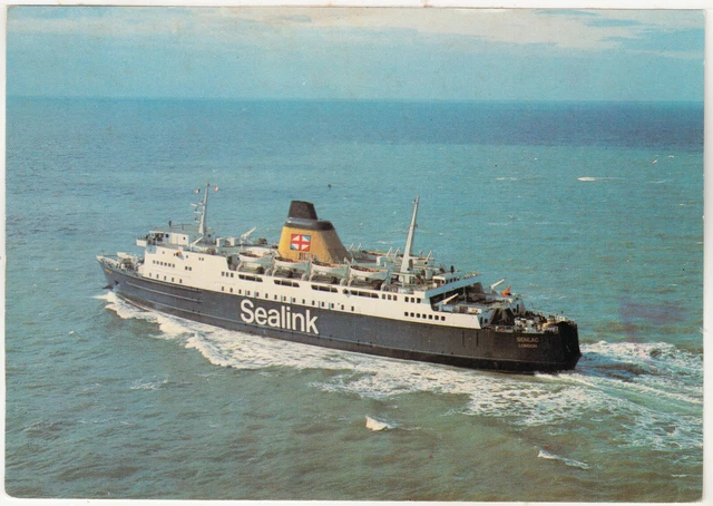 SEALINK FERRY &MV SENLAC" - c1970s era shipping postcard £2.95 ...