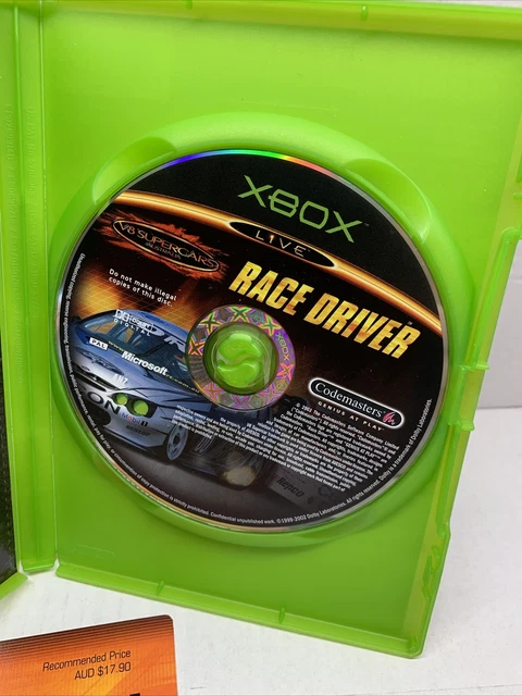 V8 SUPERCARS AUSTRALIA RACE DRIVER (XBOX Original, 2003) Complete PAL ...
