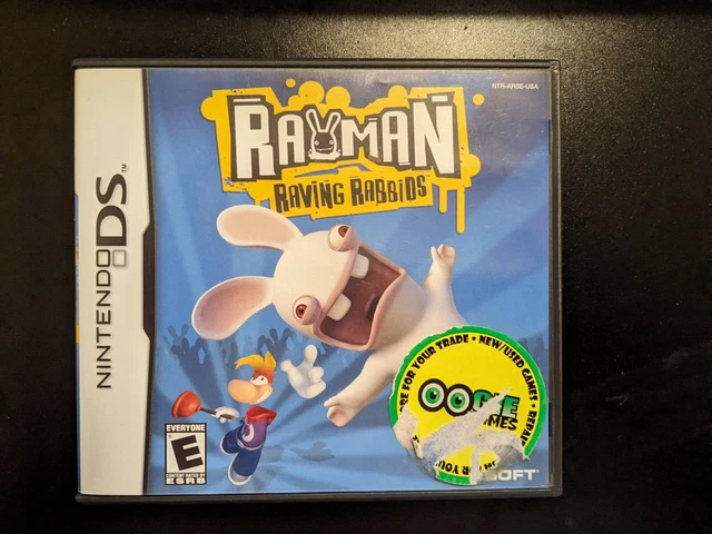RAYMAN RAVING RABBIDS Nintendo DS w/Case & Manual, sticker on case £18. ...
