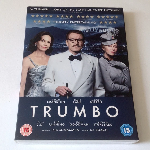 TRUMBO DVD W/ Bryan Cranston, Helen Mirren - Drama Movie Rated 15 EUR 9 ...