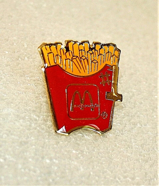 VTG MCDONALD'S FRENCH Fries #1 Fast Food Employee Promo Pin NOS New ...