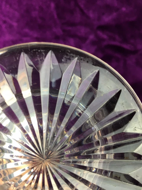 VINTAGE HEAVY STUART Cut Lead Crystal Vase John Luxton Design Star ...