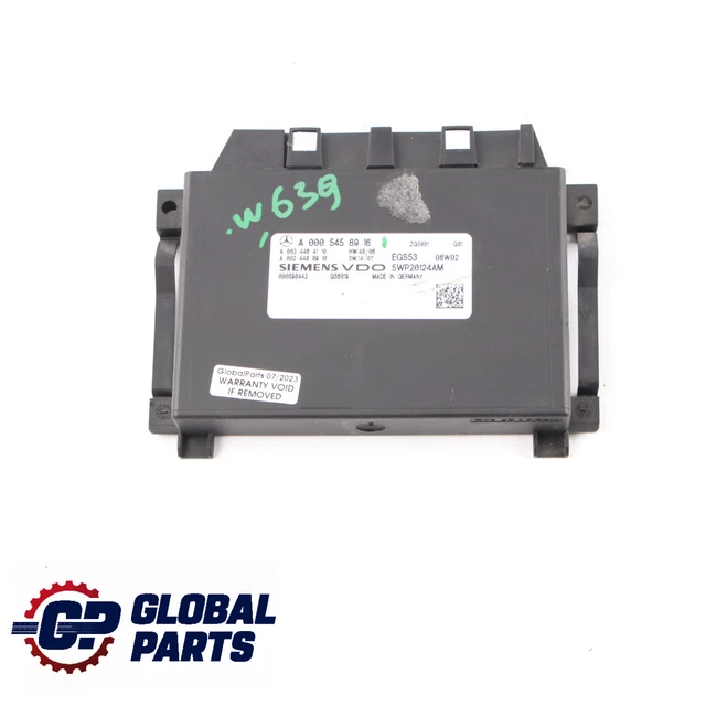 MERCEDES W639 AUTOMATIC Gearbox EGS Control Unit Transmission Module ...
