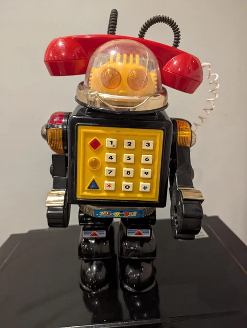 VINTAGE TELE-ROBOT MELODY H14" Battery Operated Talking Toy Original £0 ...