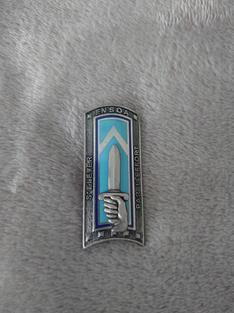 INSIGNE / BADGE / pucelle école national des sous officier A. Bertrand ...