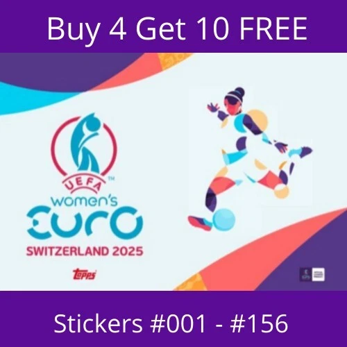TOPPS UEFA WOMEN'S Euro 2025 Sticker Collection #001 - #156 £5.00 ...