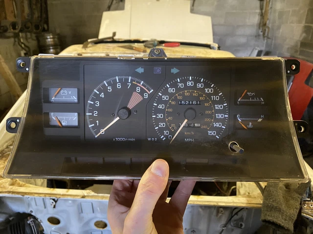 TOYOTA MR2 MK1 Full Set Of Dash Clocks Speedo Rev Counter Oil Pressure ...