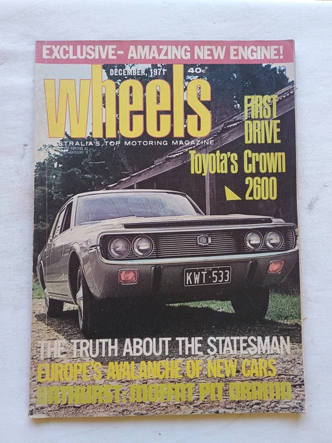 MAGAZINE TOYOTA CROWN Datsun 240C HQ Holden Statesman Renault 15 17 CH ...