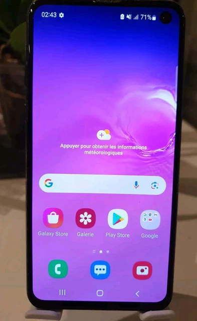 SAMSUNG GALAXY S10E SM-G970 - 128Go - Noir Prisme (Désimlocké) (Simple ...