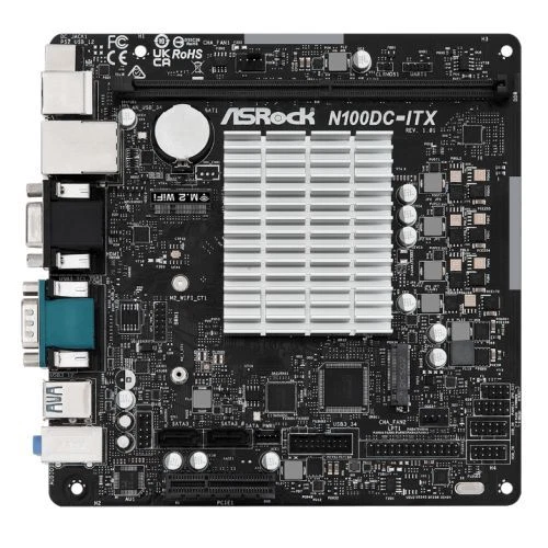 ASROCK N100DC-ITX, INTEGRATED Intel Quad-Core N100, Mini ITX, 1 DDR4 ...