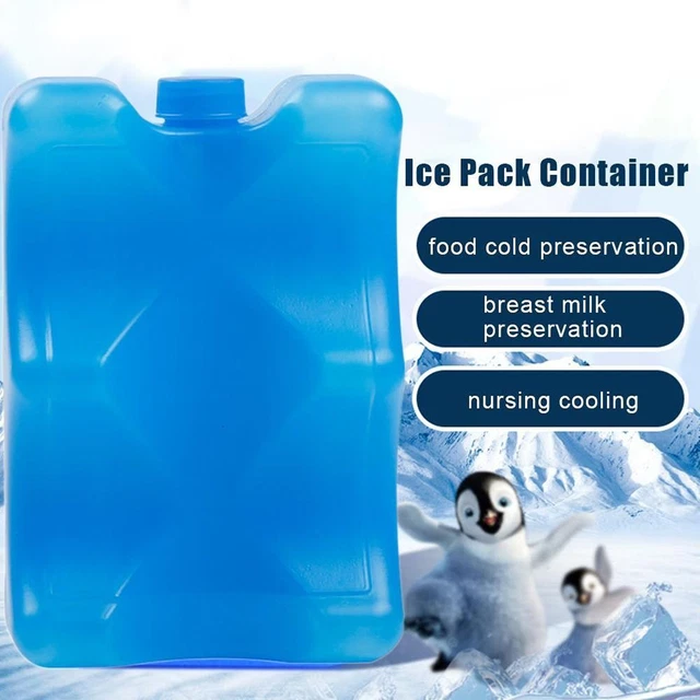 TRAVEL LUNCH BOX 350ml Ice Blocks Water injection Cooler Pack Gel ...