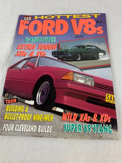 HOTTEST FORD V8'S Hot Car No.1 Vintage 90's Magazine EUR 7,64 - PicClick FR