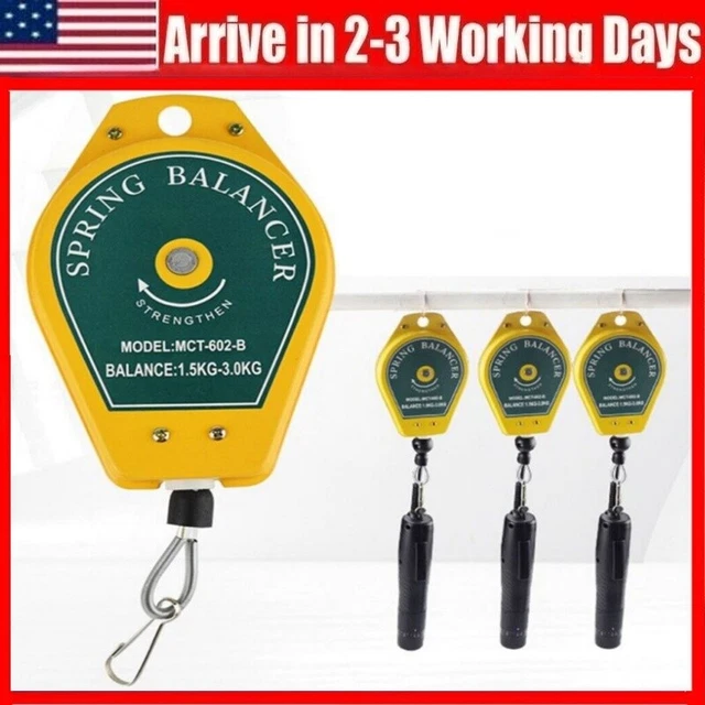 SPRING BALANCER TOOL Holder Ergonomic Hanging Retractable 1.5 - 3kg $18 ...