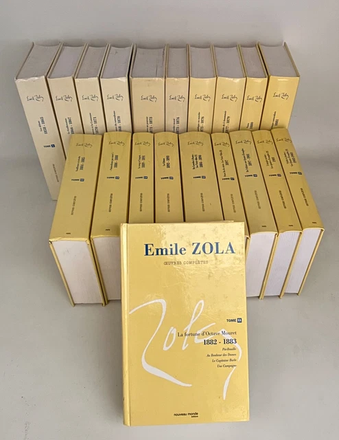 20 VOLS EMILE ZOLA Oeuvre Complète Éditions Nouveau Monde Littérature ...