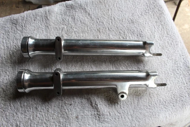 TRIUMPH/BSA ? Left And Right Hand Fork Legs Polishes , Very Nice £135. ...