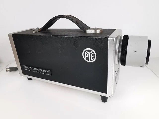 VINTAGE PYE TRANSISTOR LYNX Television Camera TVC/1A With Cosmicar TV ...