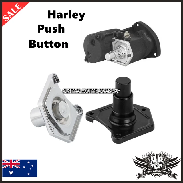 CNC PUSH BUTTON Starter Harley Twin Cam EVO Dyna Sportster XL Touring ...