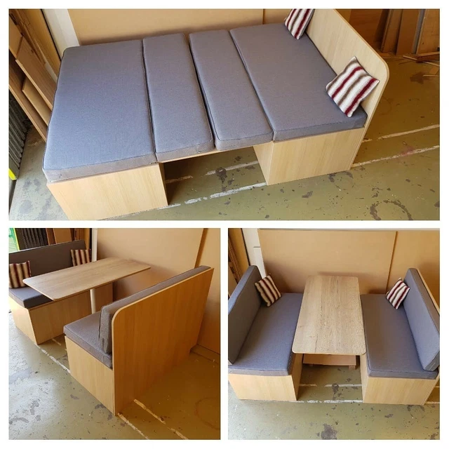 NEW TABLE TOP Narrowboat Pullman Dinette kit bespoke seats for ...