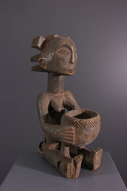 ART AFRICAIN - Luba Statue - DRC ex-Zaïre £114.17 - PicClick UK