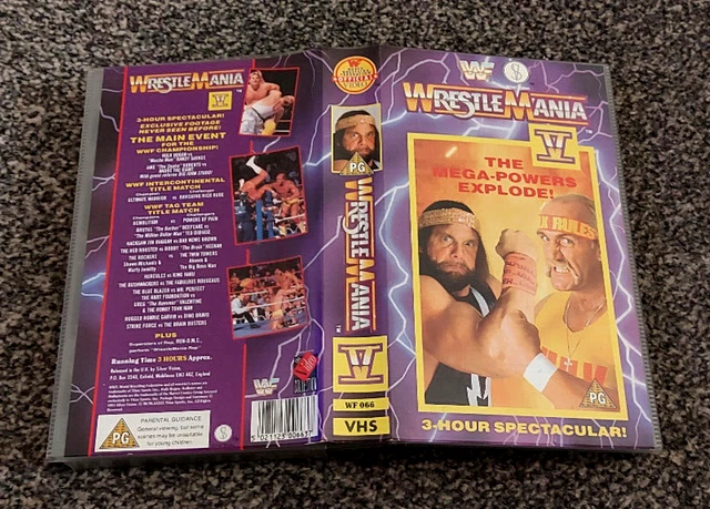 WWF/WWE WRESTLEMANIA V (5) Hulk Hogan Pal Vhs Video Silver Vision Wrestling £9.50 - PicClick UK
