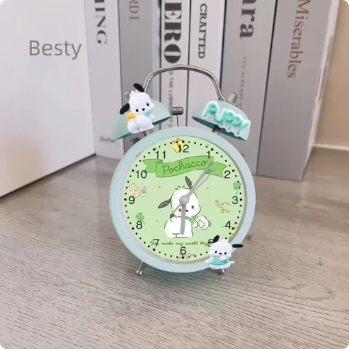 KAWAII SANRO CARTOON Alarm Clock Cute Anime Pochacco Ringing Alarm ...