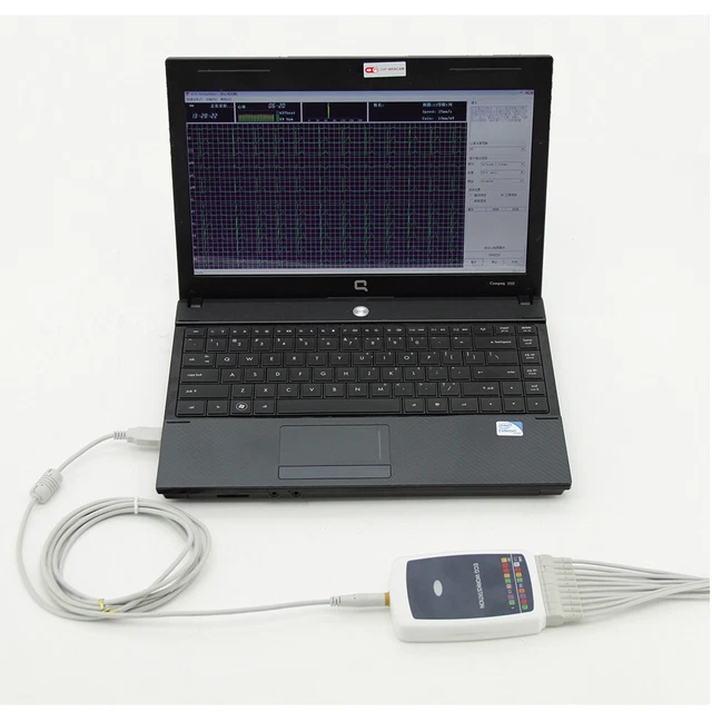 PC-EKG / ECG workstation system with 12 derivatives and PC software £ ...