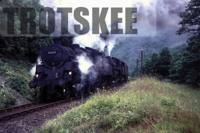35MM SLIDE BR British Railways Steam Loco 75047 Class BR4 Southampton ...