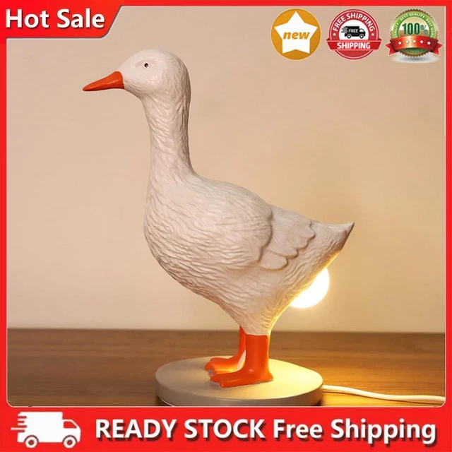 3D DUCK LAYING Egg Lamp Resin Warm Light Table Lamp for Home Bedroom ...