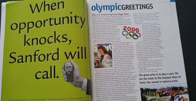 INSIDE SPORT AUSTRALIA Sep 2000 / Olympic Games Cycling swimming ...