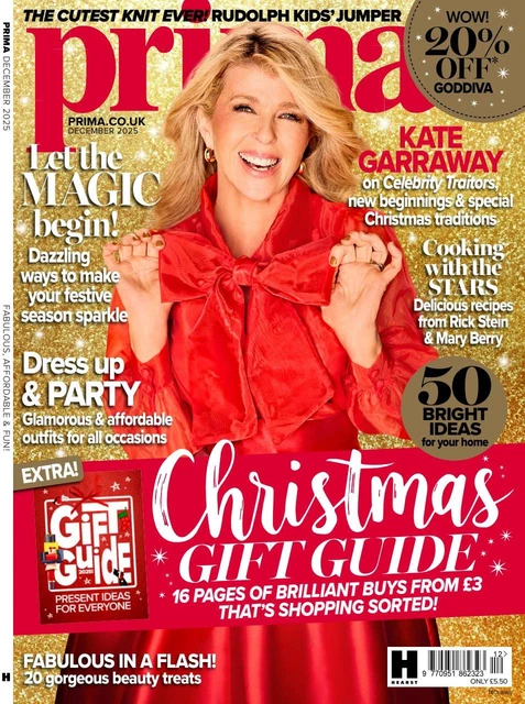 PRIMA MAGAZINE DECEMBER 2025 Kate Garraway Christmas £4.89 - PicClick UK