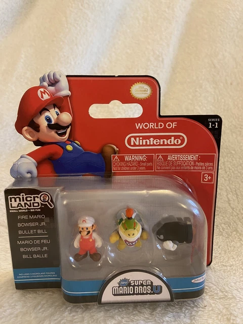 WORLD OF NINTENDO Super Mario Bros U Micro Land Figure Set of 3 £40.00 ...