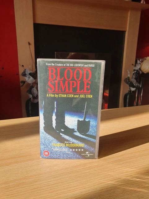 BLOOD SIMPLE VHS Tape Coen Brothers Collectable Vintage PAL £5.99 ...