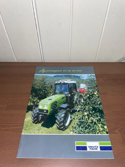 BROCHURE PROSPEKT PROSPECTUS TRACTEUR DEUTZ FAHR AGROCOMPACT tractor-traktor-ih EUR 6,99 ...