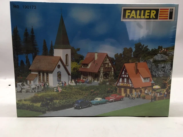 FALLER 190173 GEBÄUDEBAUSATZ "Dorf-Satz" für H0 218 Teile NEU & OVP EUR ...