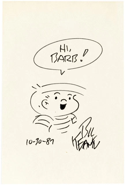 FAMILY CIRCUS ART CONVENTION Original Esquisse de BILLY par BIL KEANE ...
