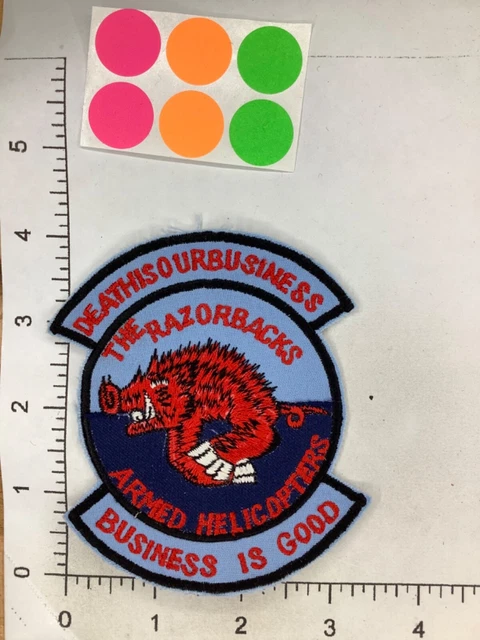 VINTAGE US ARMY Armed Helicopters The Razorbacks Squadron Patch $9.99 ...